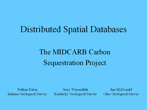 Distributed Spatial Databases