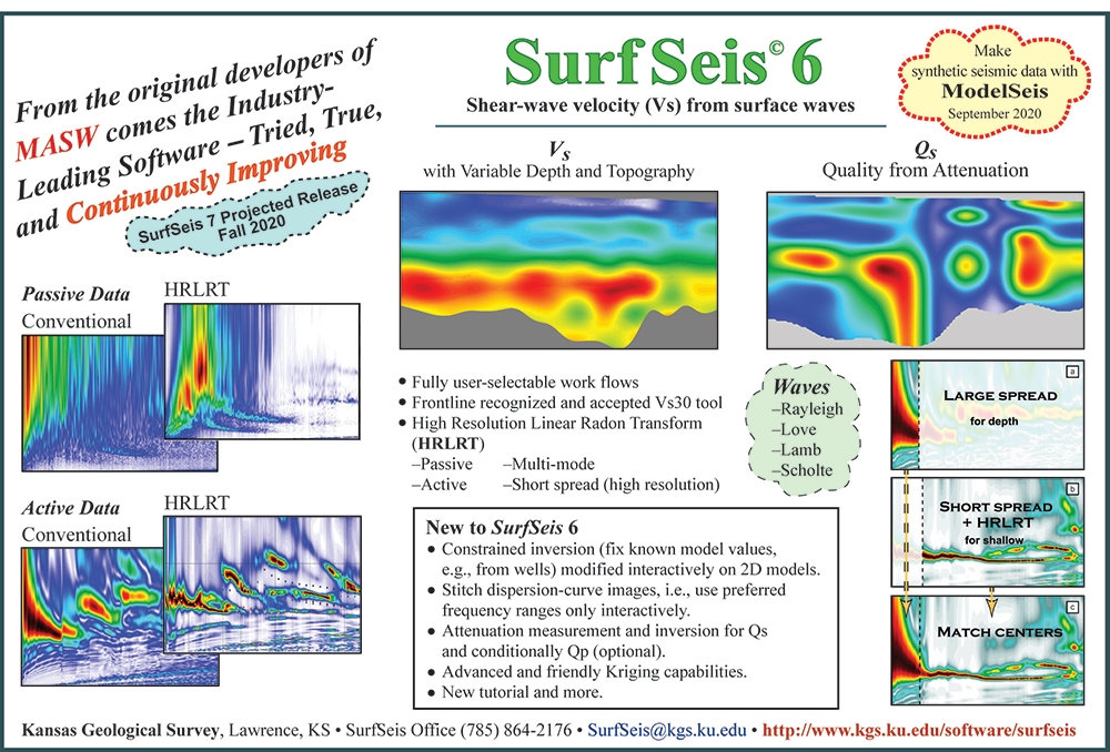KGS--SurfSeis MASW Software--About SurfSeis